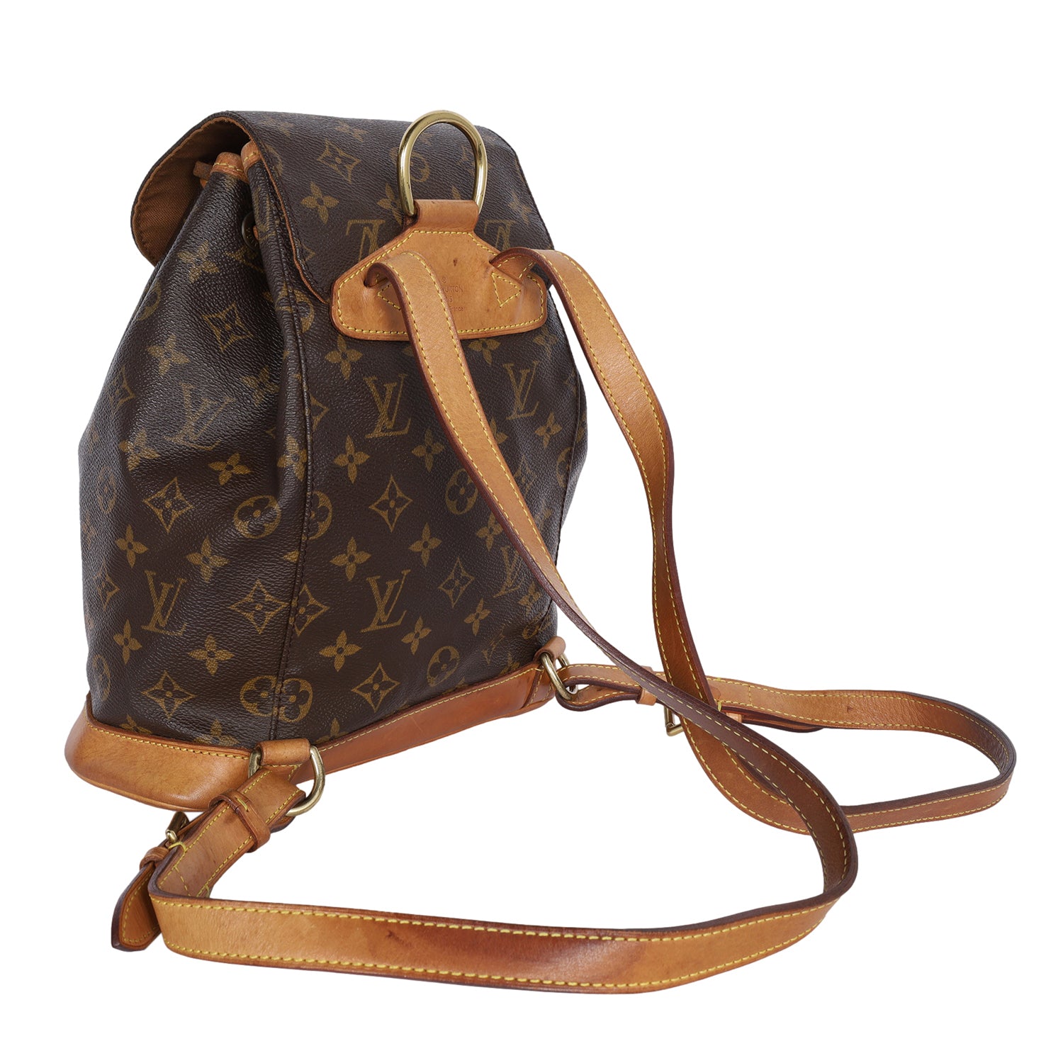 Brown Monogram Leather MM Backpack (Authentic Pre-Owned) – The Lady Bag
